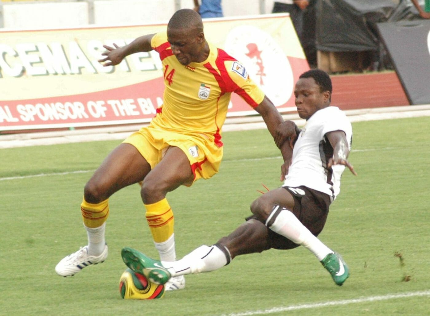African football players with gold in their boots
